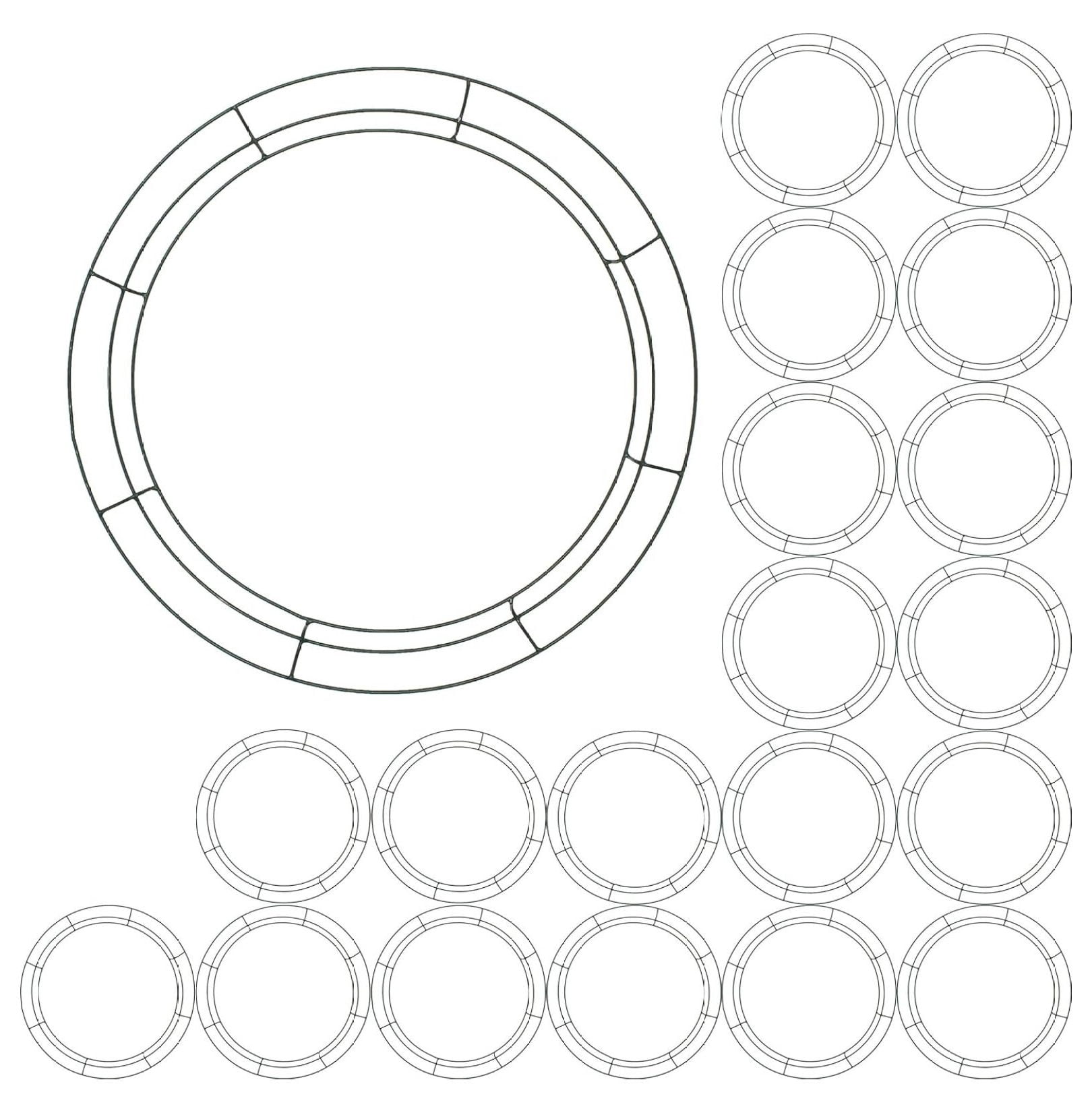 , 22 Inch Round Wire Wreath Ring Frame [20 Pack] - Walmart.com