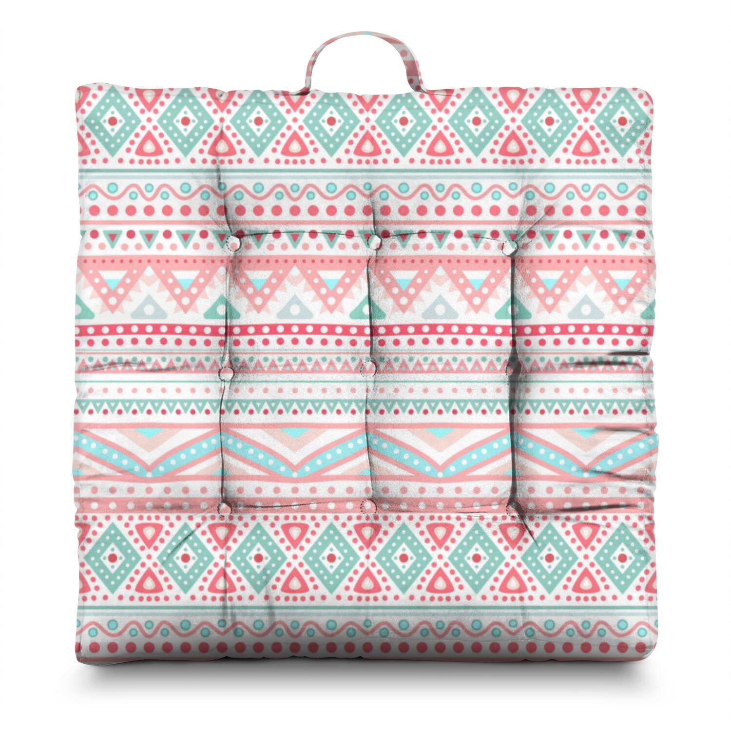 22 Inch Square Meditation Pillow, Dutch Velvet Boho Floor Cushion for ...