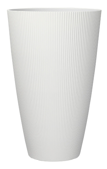 22-Inch Tall Recycled Resin Planter Pot, 13.9" x 13.9" Square Outdoor ...