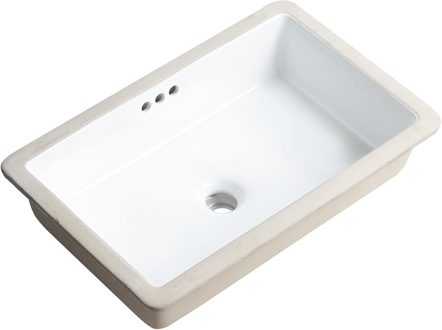 22 Inch Undermount Bathroom Sink Rectangle Undermount Sink White ...