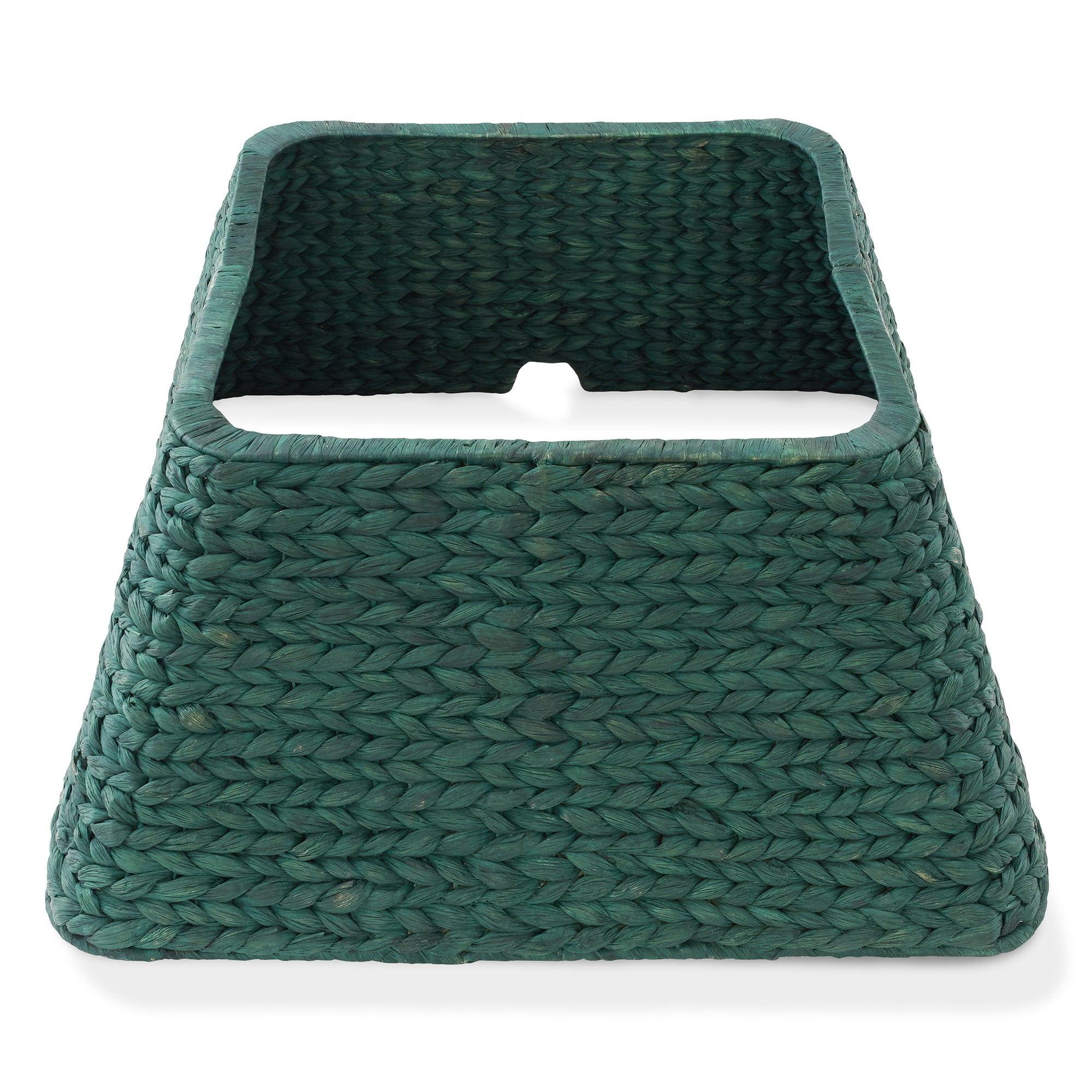 22-Inch Water Hyacinth Christmas Tree Collar, Woven Tree Square Base ...