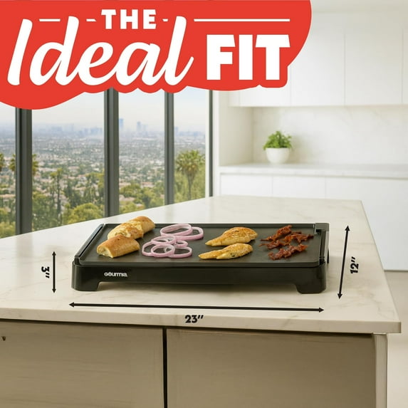 22 Inch XL Electric Griddle Pan - Nonstick Extra Large Flat Top Ceramic ...