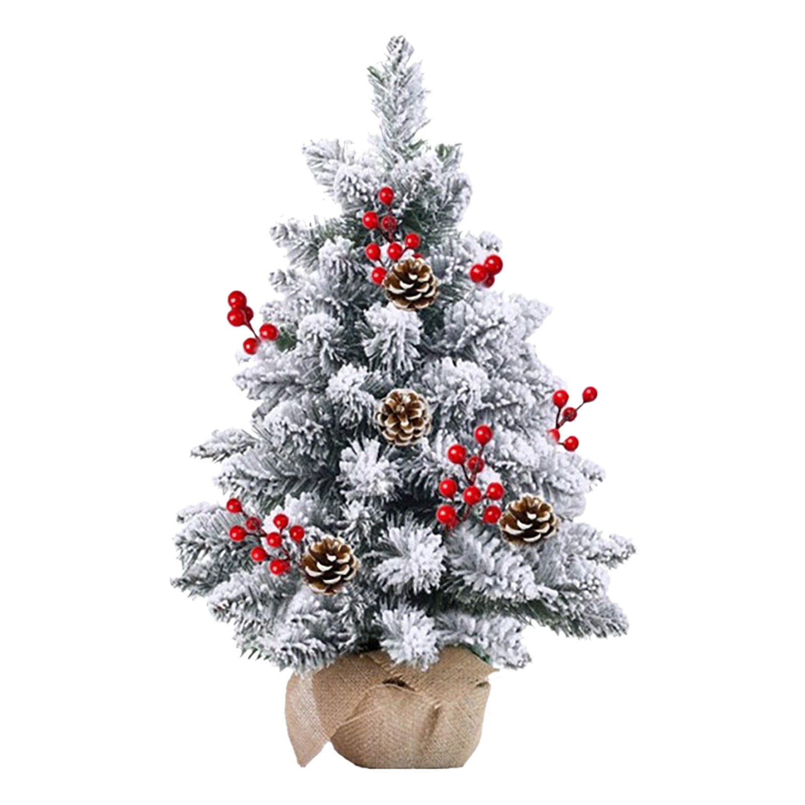 22 Inches Tabletop Christmas Tree PVC Artificial Christmas Tree With ...