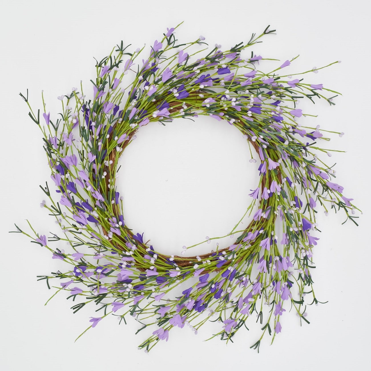 22" Lavender and Purple Buttercup Wreath - Walmart.com