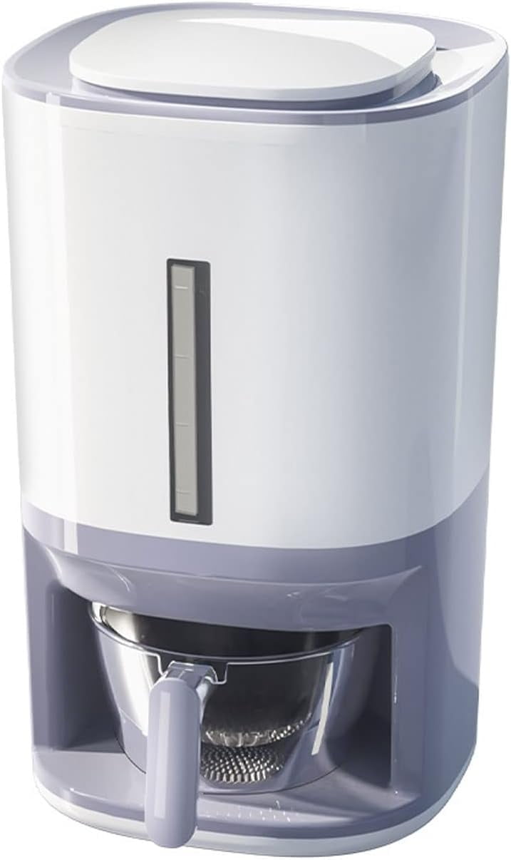 22 Lbs Airtight Rice Dispenser, Food Storage Container Automatic Flip ...