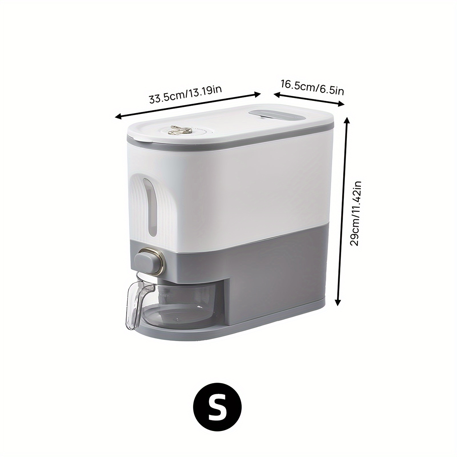 22 Lbs Large Capacity Moisture and Insect Resistant Automatic Rice ...