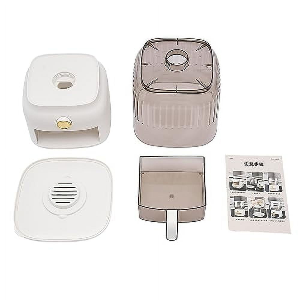 22 Lbs Rice Dispenser,Large Sealed Grain Storage Container with ...
