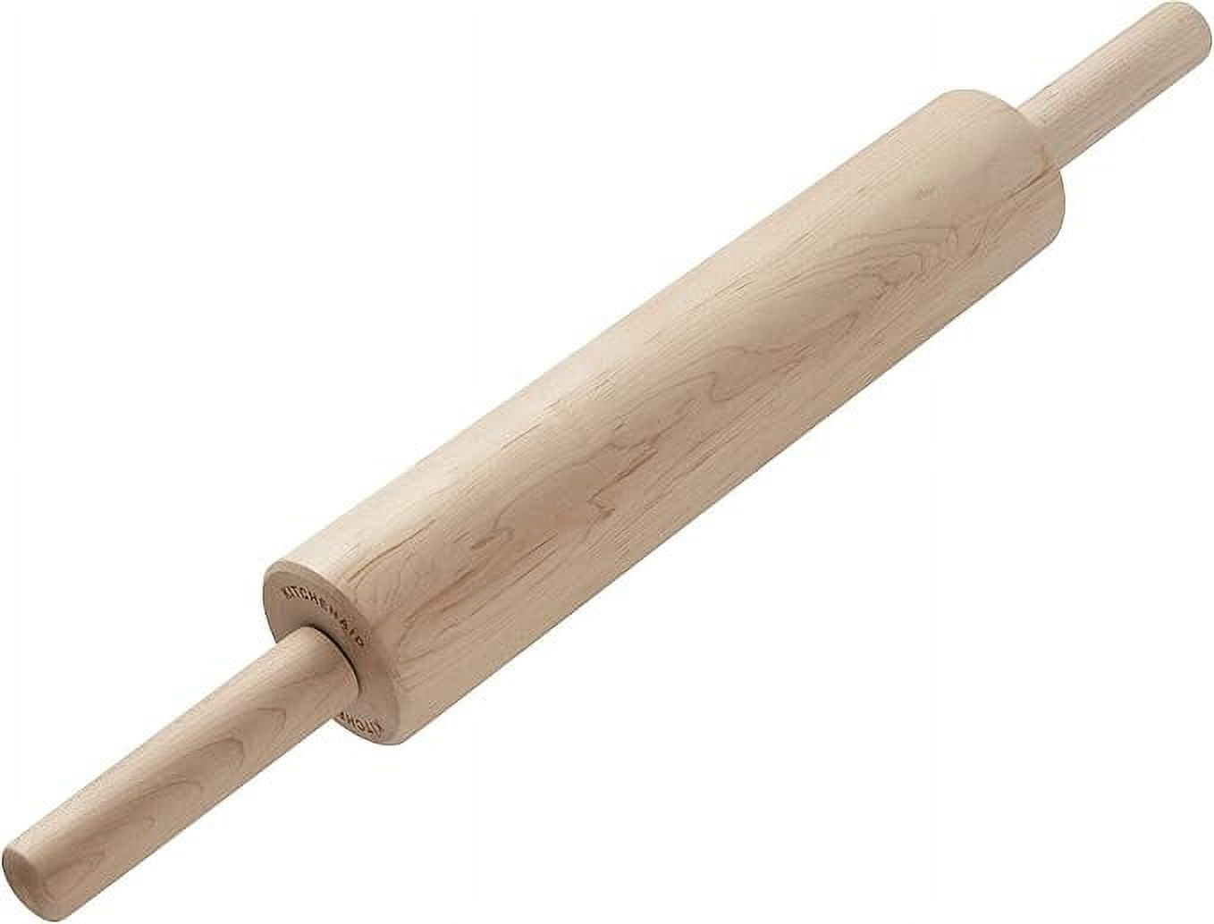 22" Maple Wood Rolling Pin - Classic Baking Pin with Ergonomic Handles ...