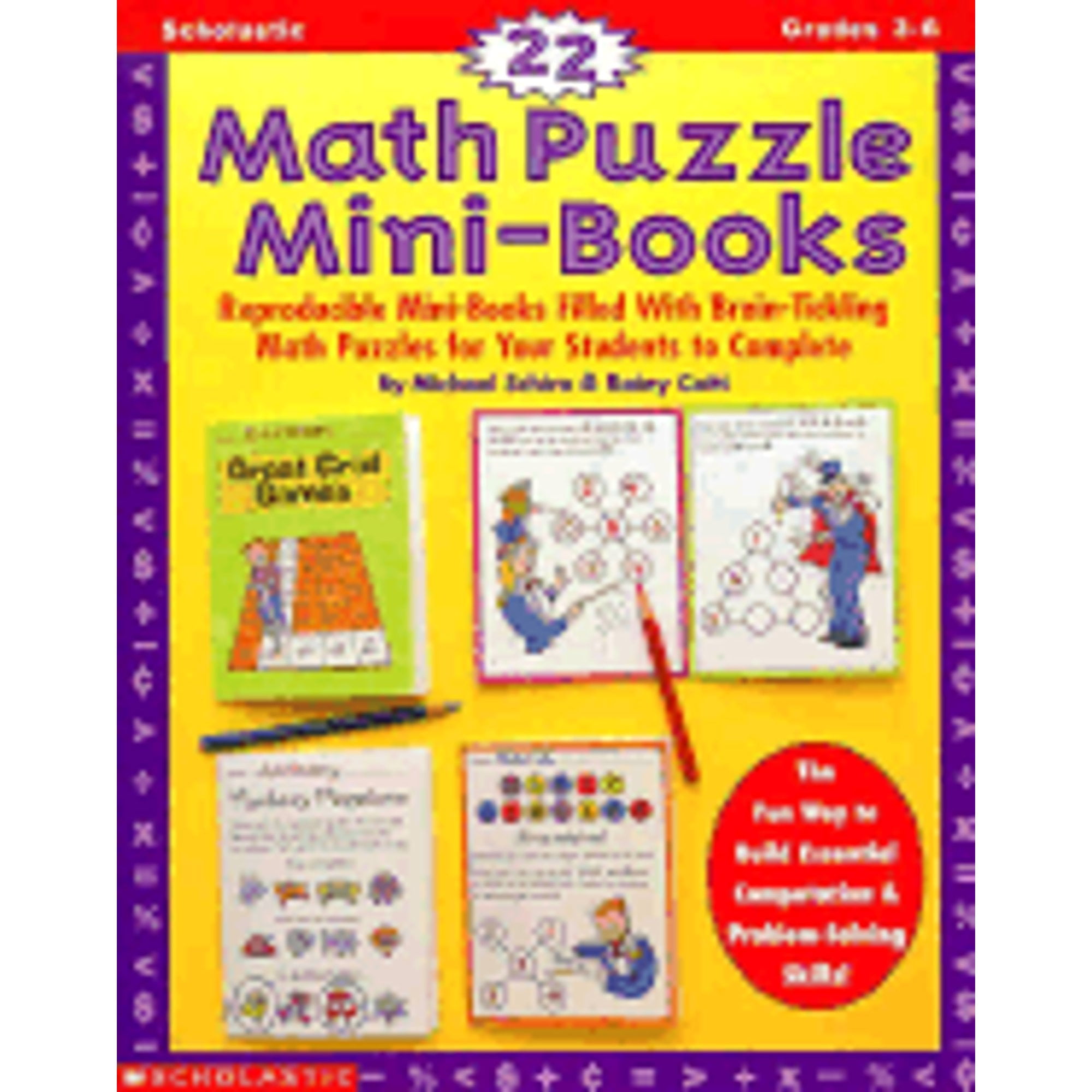 Pre-Owned 22 Math Puzzle Mini-Books: Reproducible Mini-Books Filled ...