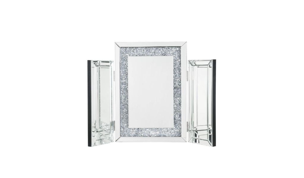 22" Mirrored & Faux Diamonds Accent Mirror - Walmart.com