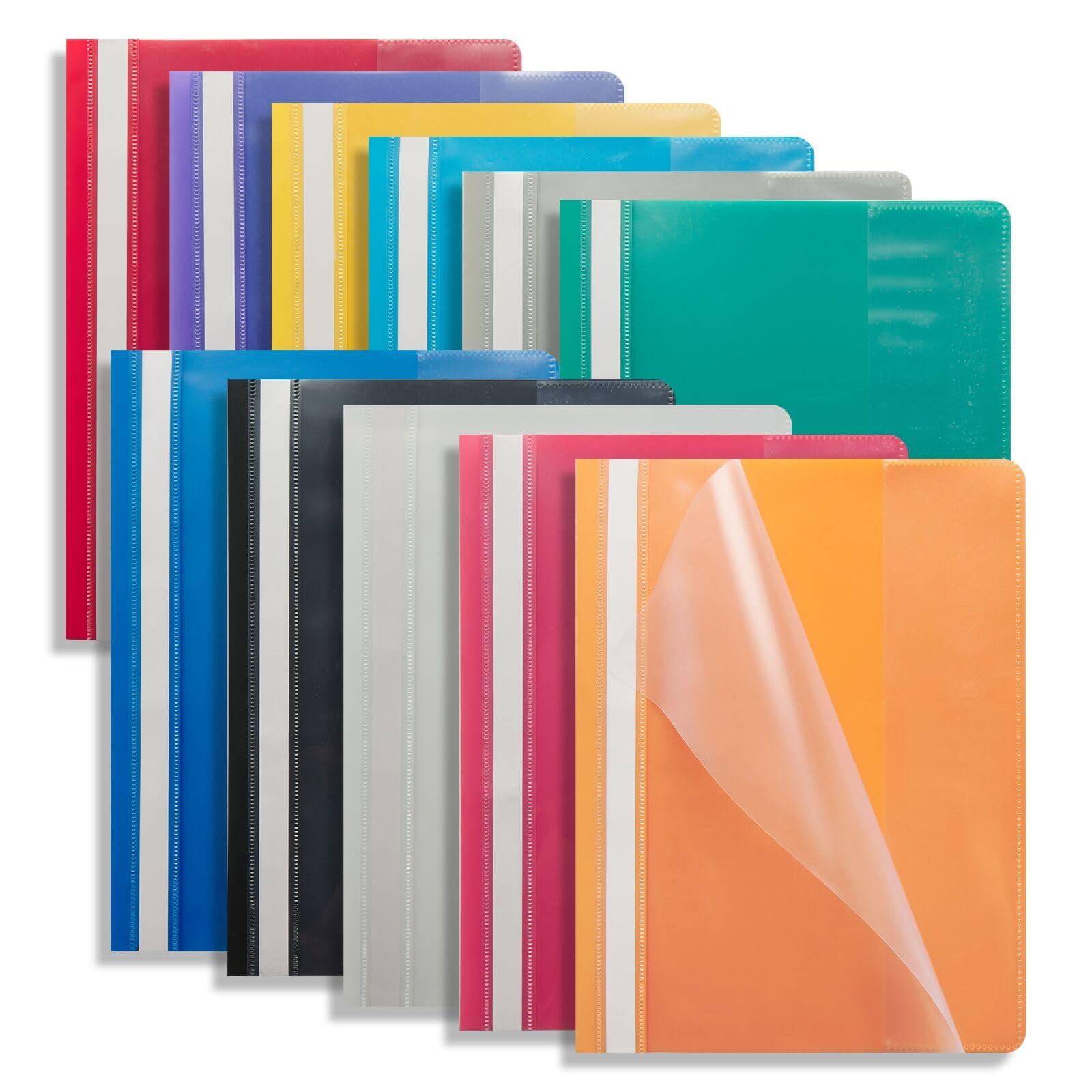 22 Pack A4 Project Folders, Plastic Presentation Document Files Folders ...