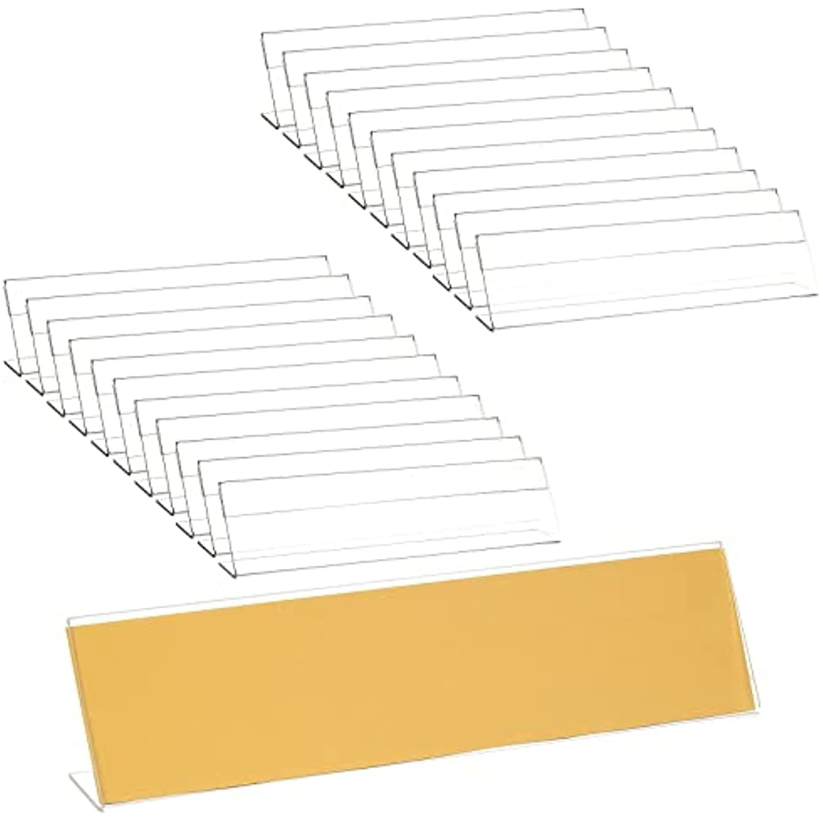 22 Pack Acrylic Display Stands Name Plates for Desks 8x1.1x2Inches ...
