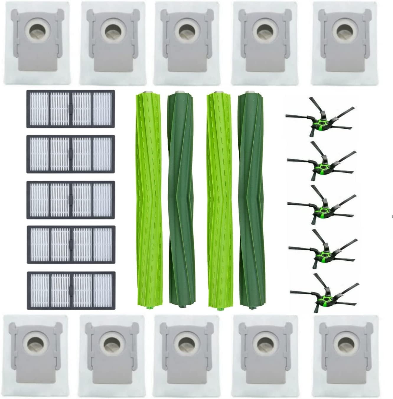 iRobot Roomba s9/s9+ (9550) Kit: 2 Roller Brushes, 5 Filters, 5 Brushes ...