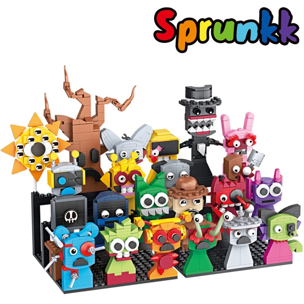 22 Packs New Sprunki Game Horror Building Blocks, Incredibox Toy Set ...