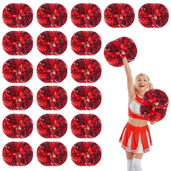 22 Pcs Cheerleading Pom Poms- Cheerleader Pompoms With Handle Style-Fit ...
