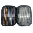 22 Pcs Crochet Hooks Set Needles Knit Weave Tool Multi-colour Aluminum ...
