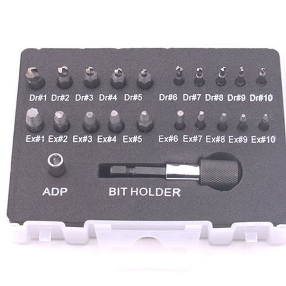 22 Pcs Damaged Screw Extractor Set for Easy Screw Removal with Socket ...