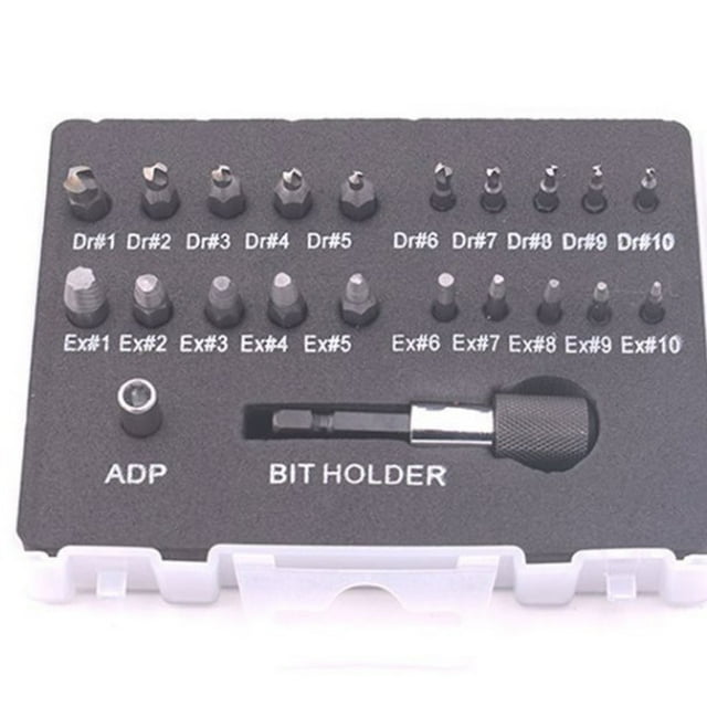 22 Pcs Damaged Screw Extractor Set for Easy Screw Removal with Socket ...
