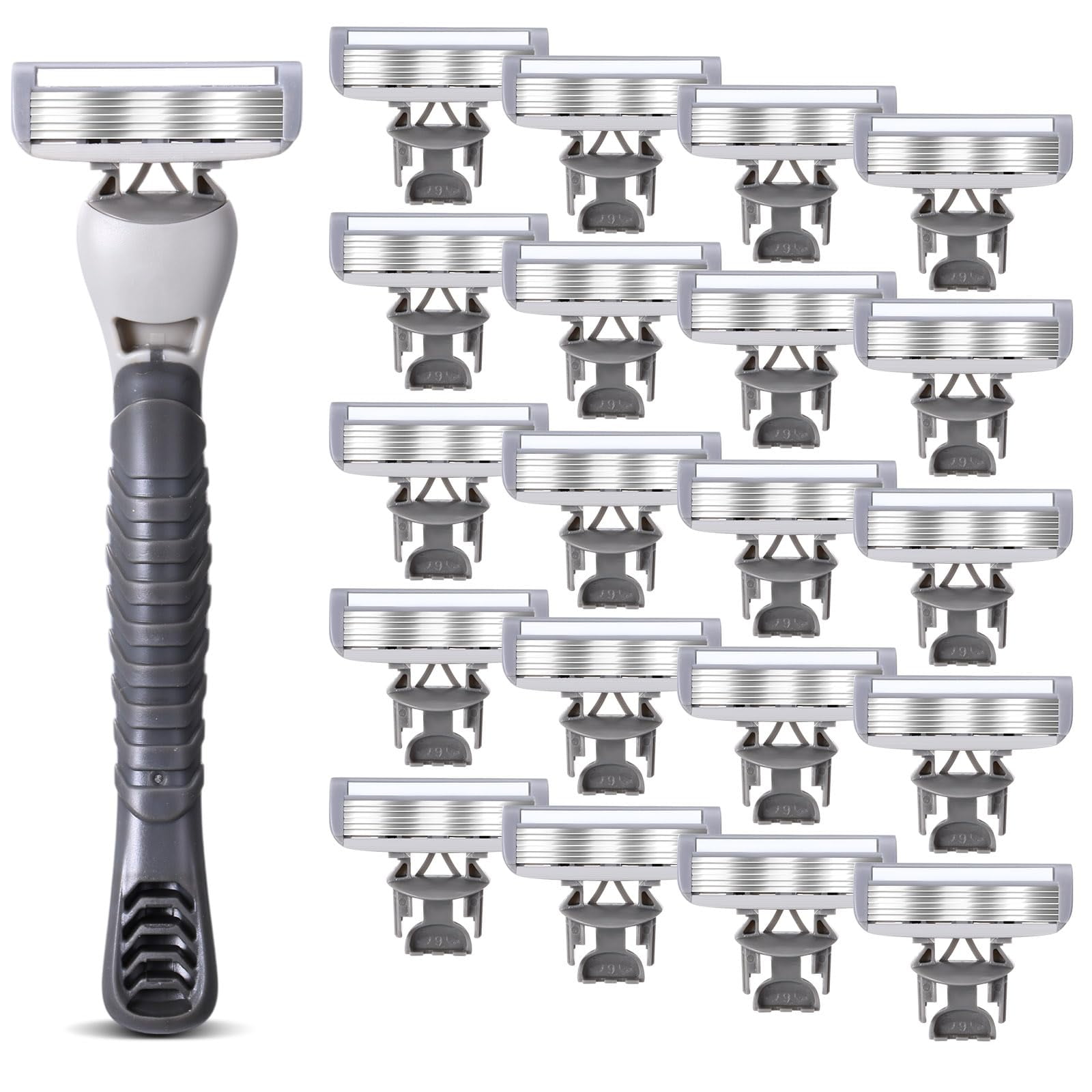 22 Pcs Disposable Men's Razors Bulk 6-blade Disposable Razors for Men ...