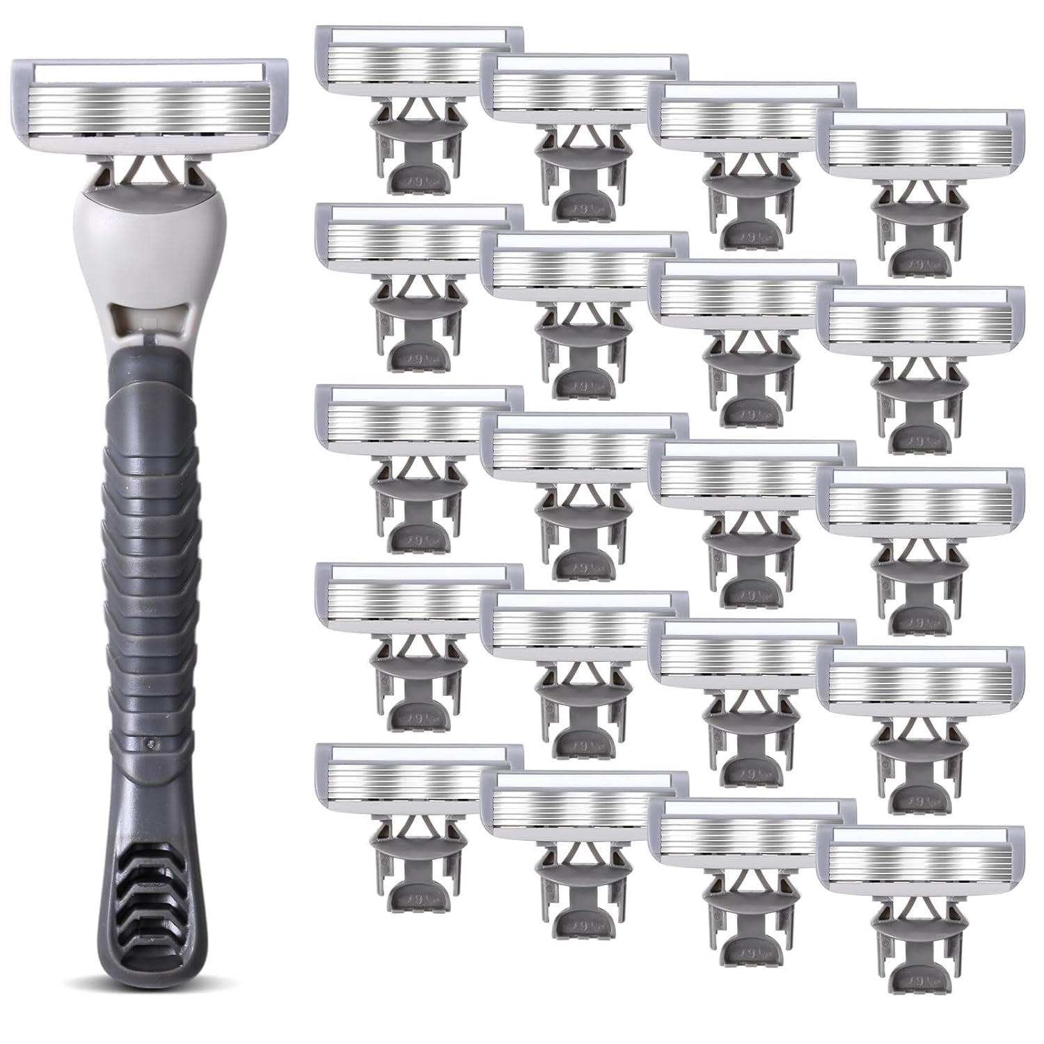 22 Pcs Disposable Men's Razors Bulk 6-blade for Men Sensitive Skin ...