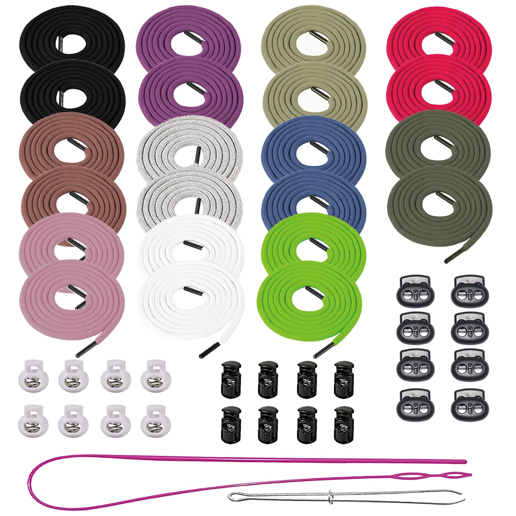 Thivcen Drawstring Cord Replacement Kit 22 Pcs with Metal Tip Cord ...