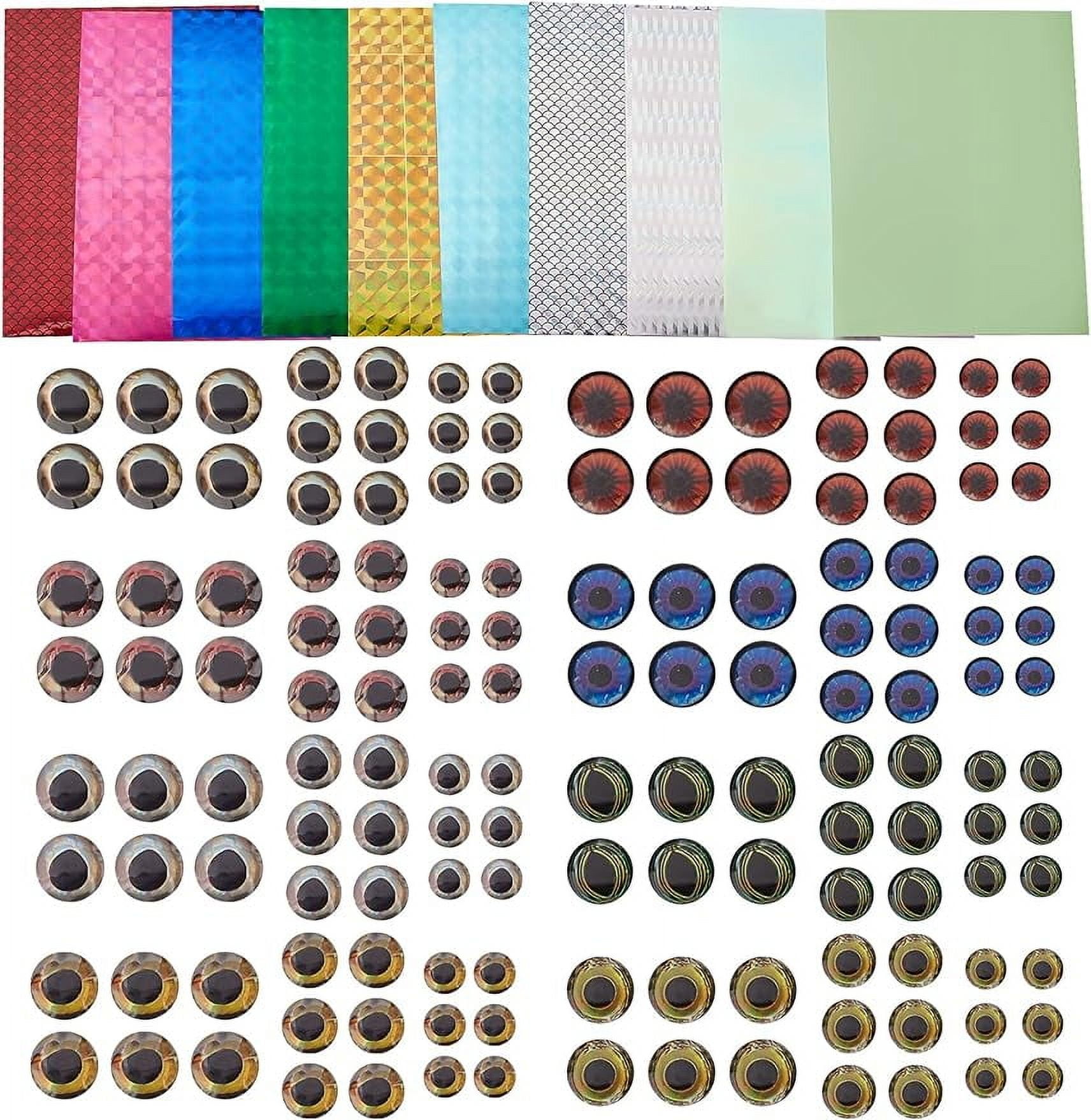 22 Pcs Fishing Lure Stickers Holographic 5D Fishing Eyes 4x3 Inch Fish ...