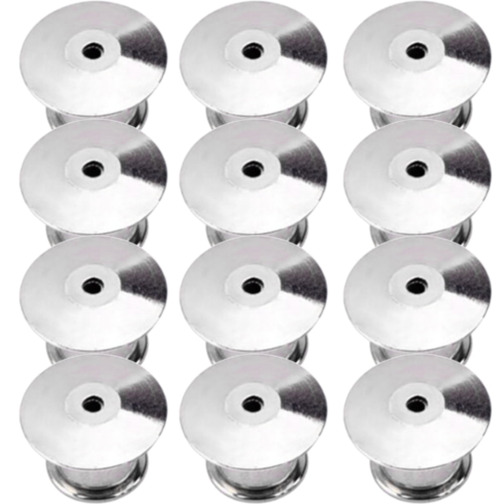 22 Pcs Jewlery Enamel Pin Keepers Locking Clasp Short Hair Metal ...
