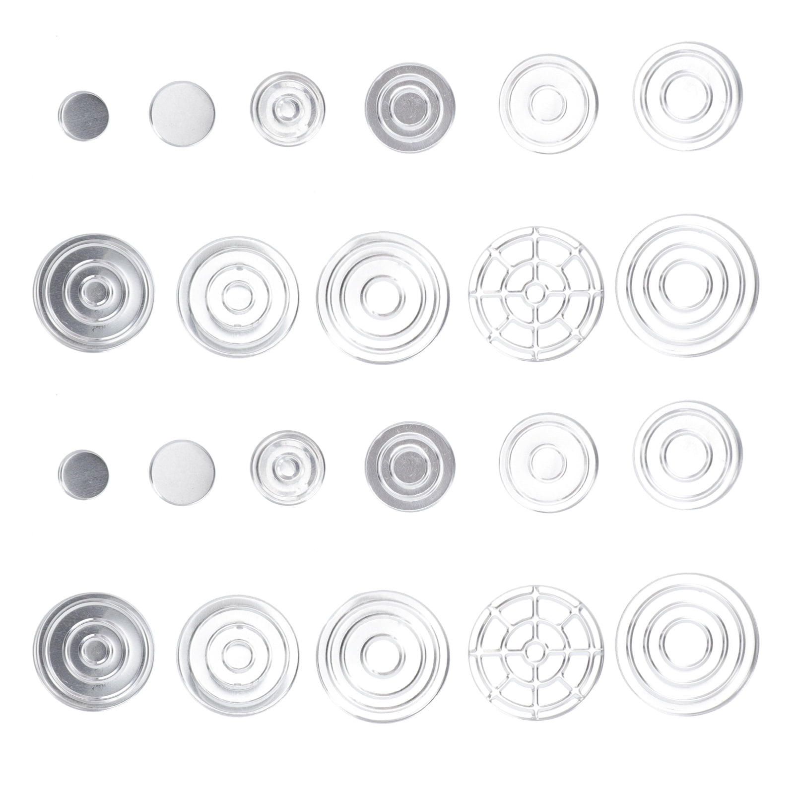 22 Pcs Packing Plate Aluminum Pans Make up Kits Travel Silver - Walmart.com