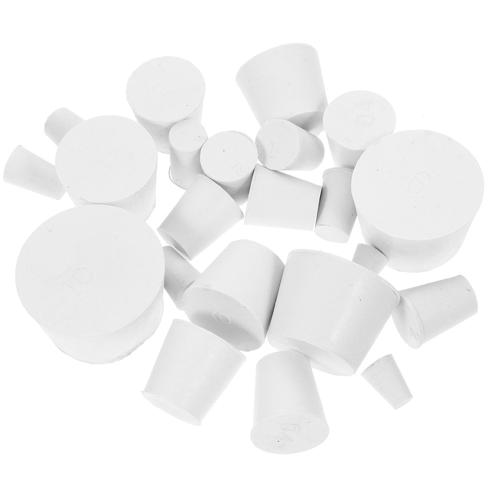 22 Pcs Rubber Stopper Laboratory Equipment Flask Test Tube Stoppers ...