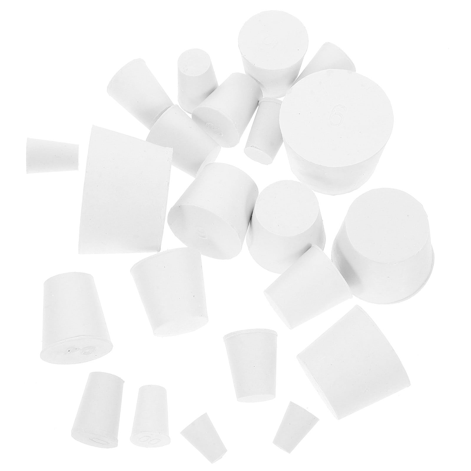 22pcs Test Tubes Plugs Rubber Stoppers Sealing Plugs Laboratory Test ...