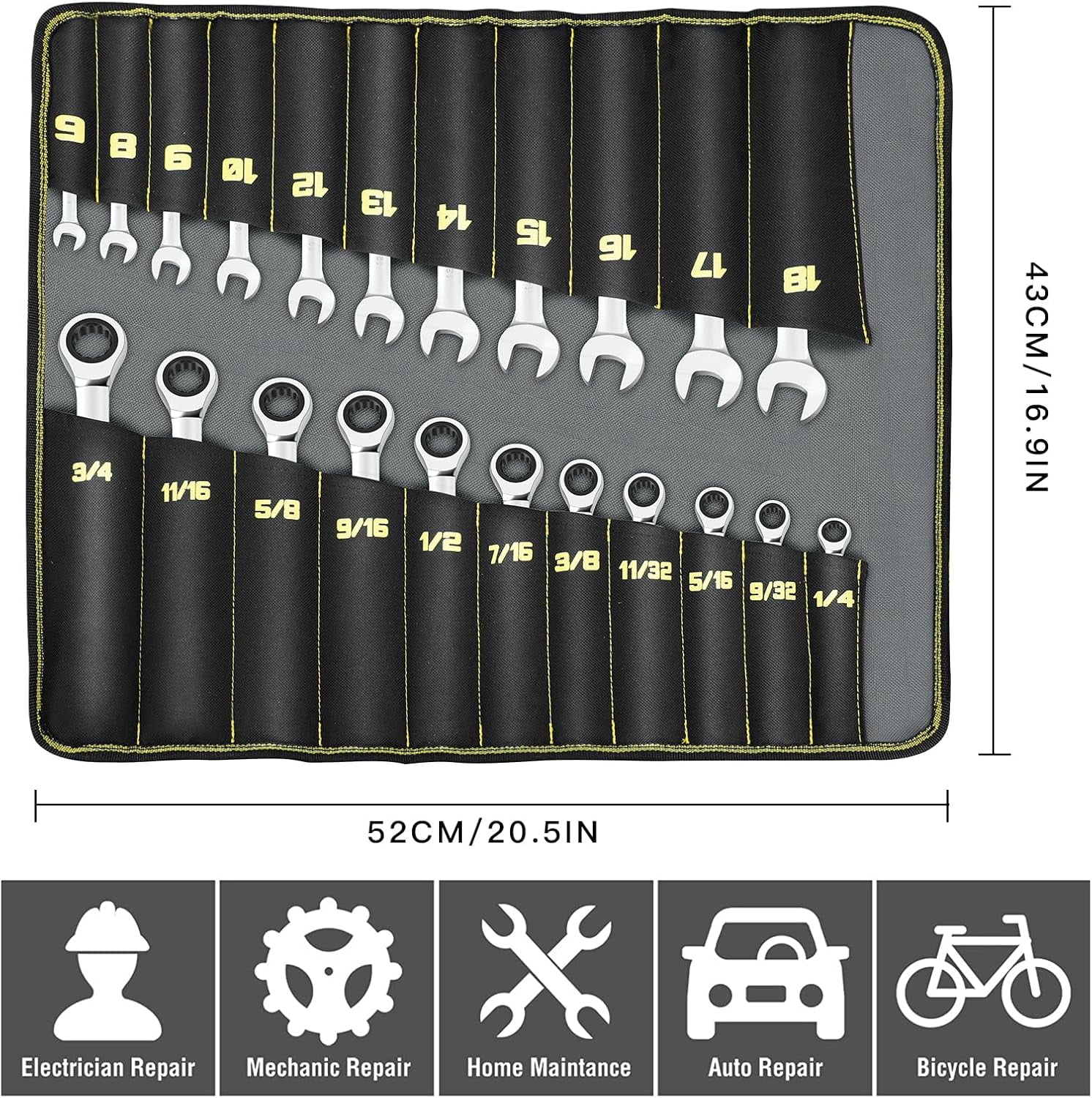 22-Piece Combination Wrench Set - Walmart.com