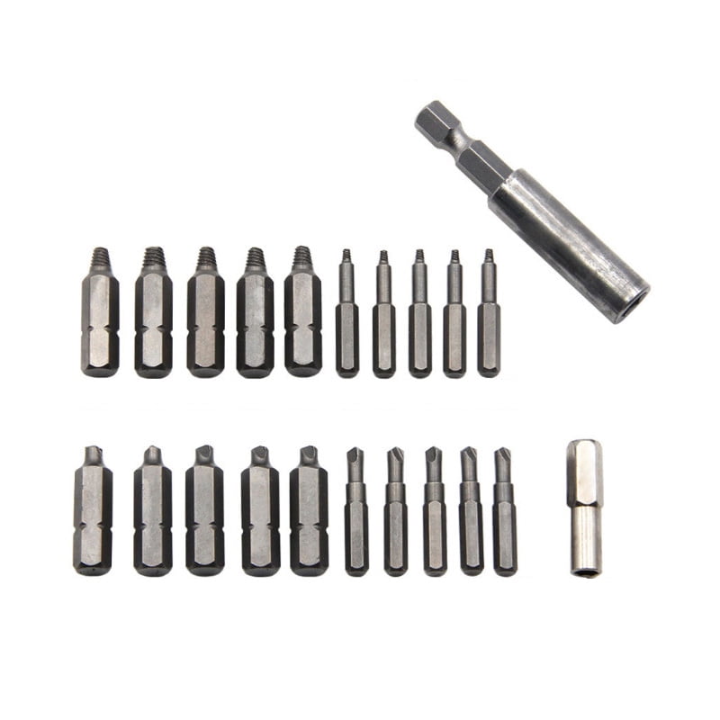 22 Piece Heavy Duty Broken Screw Extractor Set Professional Repair ...