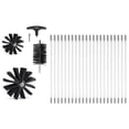 22 Pieces 30 FEET Dryer Vent Cleaner Kit with 3 Flexible Lint Trap ...