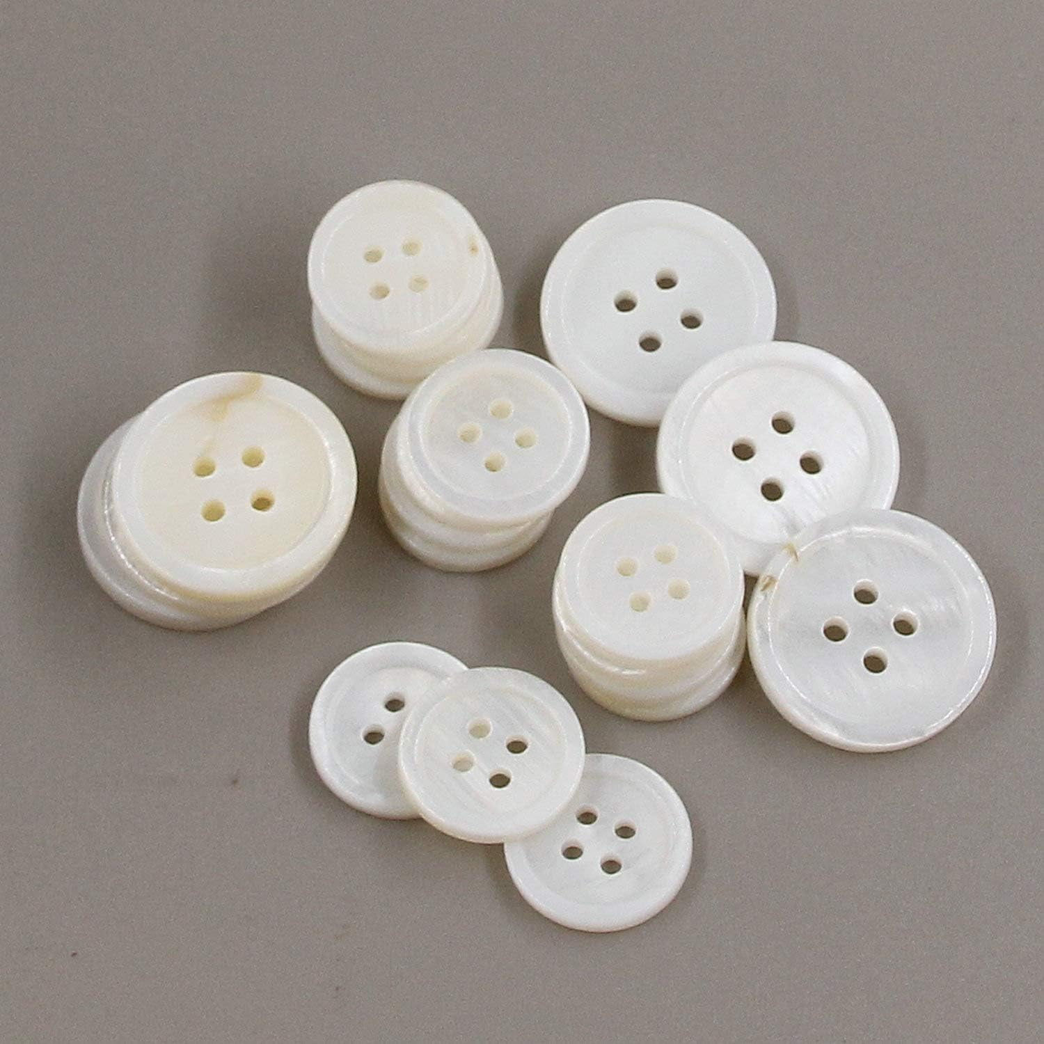 22 Pieces Genuine White Mother of Pearl Blazer Buttons Suit Buttons Set ...
