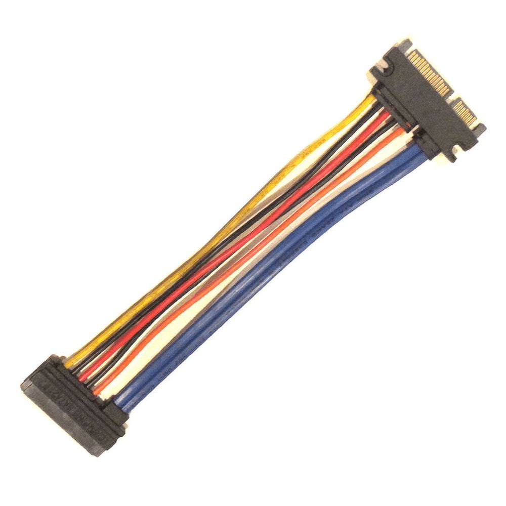 22 Pin SATA Male to Female Extension Cable - 18 AWG - 8 Inches ...
