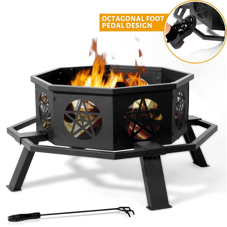 Octagon Metal Fire Pit Designs