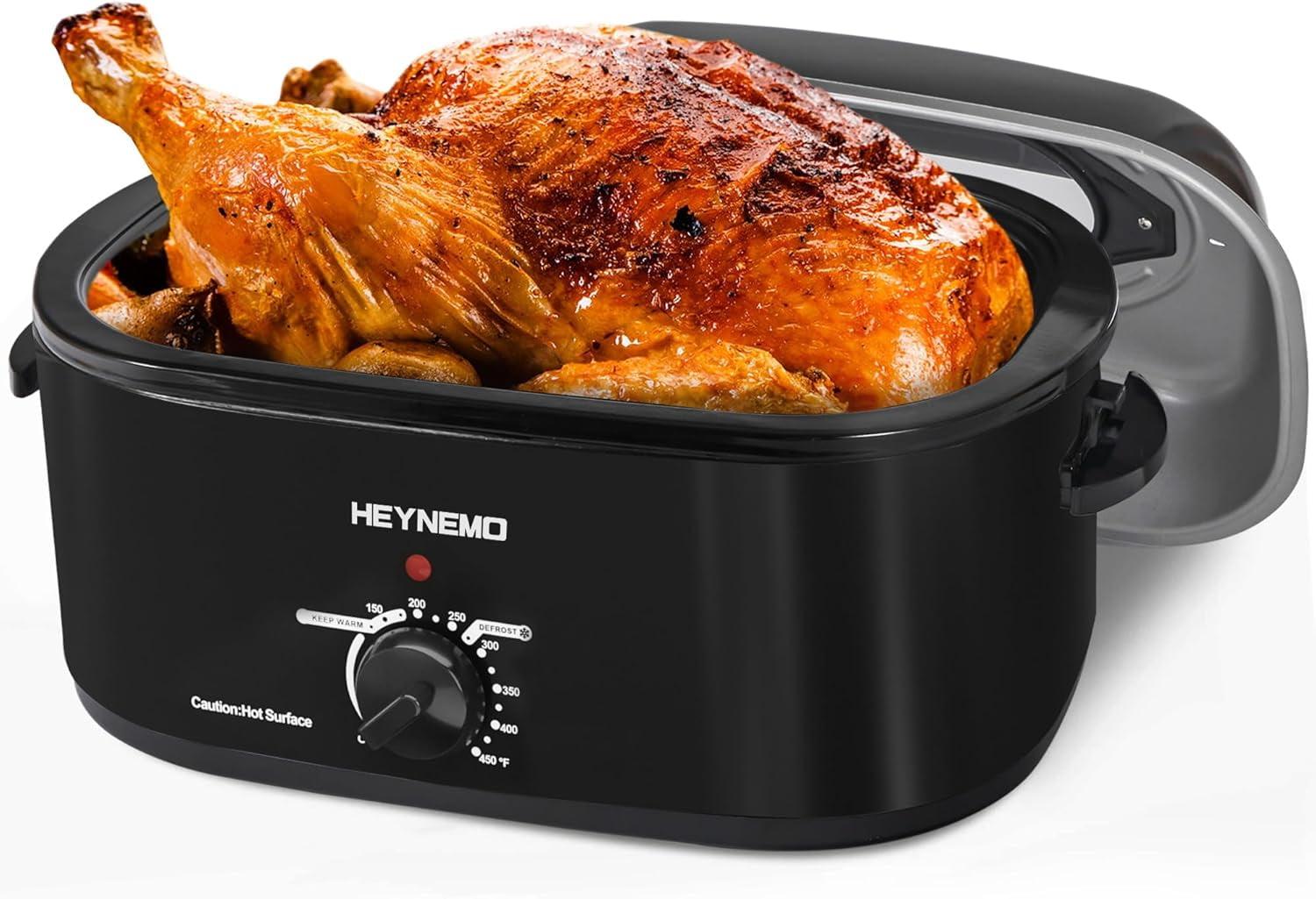 22 Quart Electric Roaster Oven, Turkey Roaster with Viewing & Self ...