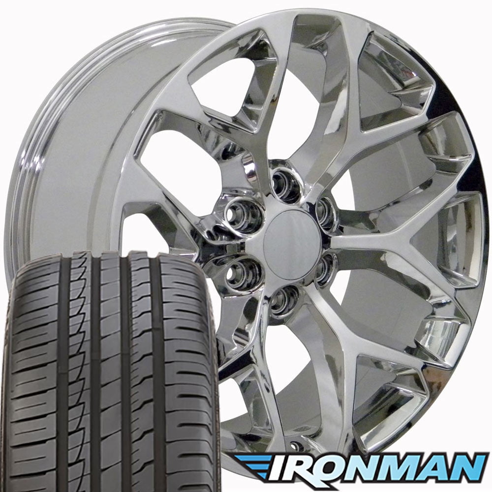 22" Replica Wheel CV98 Fits Chevy Silverado Rim 22x9 Chrome Wheel ...