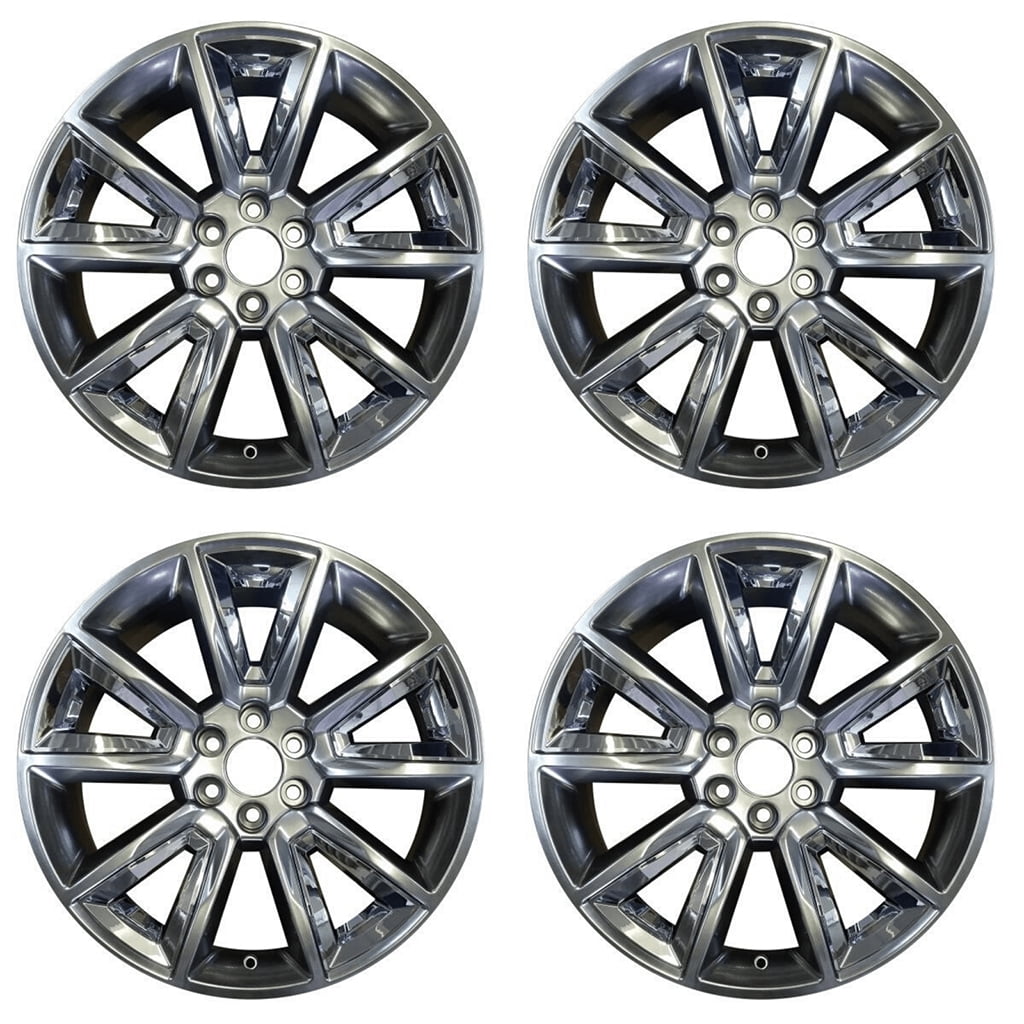 22" SET OF 4 Wheels For 2015-2020 Chevy Silverado 1500 Suburban Tahoe ...