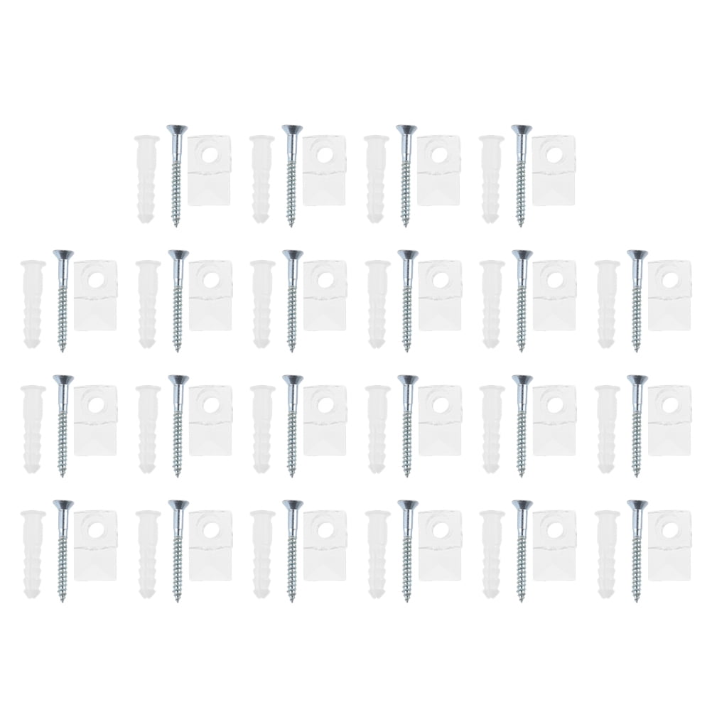 22 Sets Plastic Glass Frame Clips Attachment Hanger Mirror Fixation ...