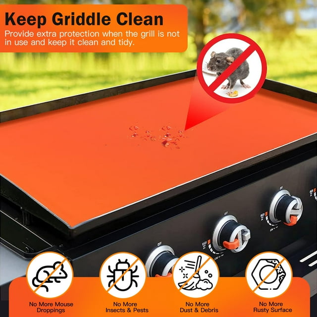 22" Silicone Griddle Mat, TeqHome Heavy Duty Food Grade Silicone ...