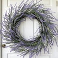 22" Soft Touch Lavender Wreath for Front Door - Spring Summer Purple ...