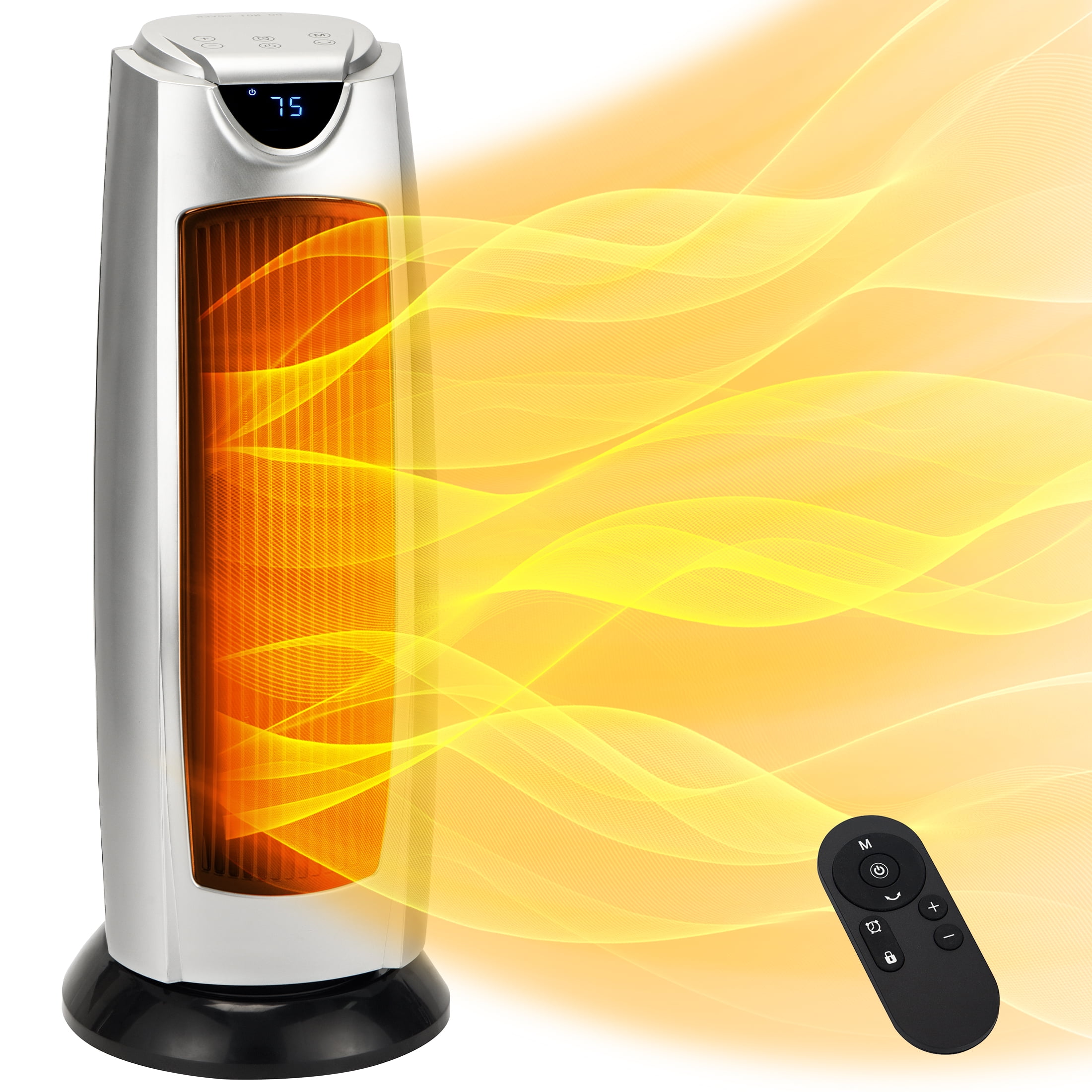 22" Space Heaters Indoor for Home, 1500W Portable Electric Heaters for ...