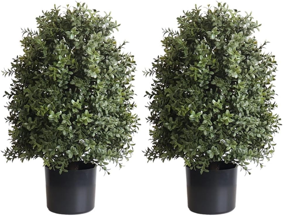 22''T Artificial Trees for Home and Office Decor Mini Bushes(2 Pack ...