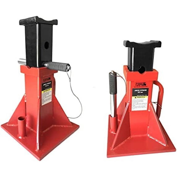 22-Ton Adjustable Low Profile Tractor Trailer Jack Stands (Pair ...