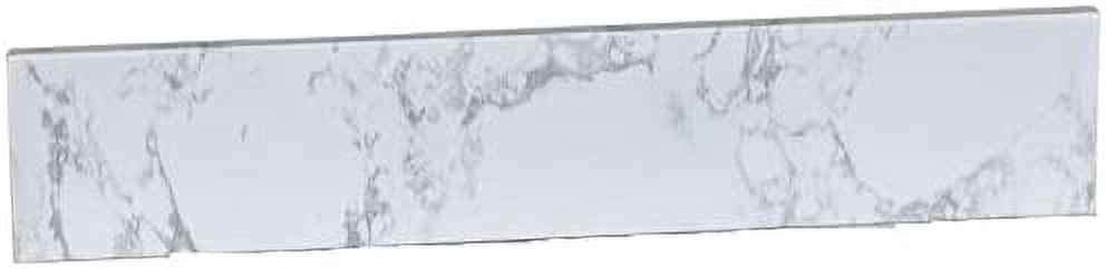 22"X4" Carrara White Engineered Stone Vanity Top Side Splash - Walmart.com