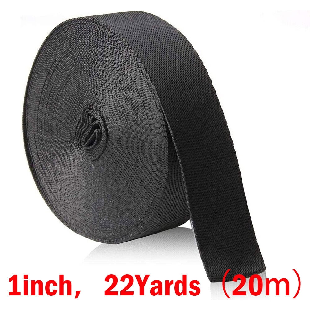 22 Yards 1 Inch Wide Black Nylon Heavy Duty Webbing Strap DIY for Bags Hammocks - Walmart.com