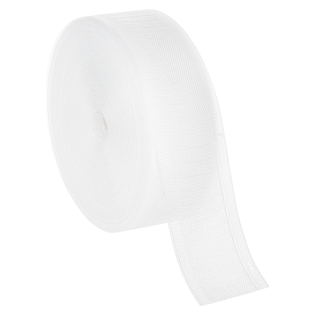 22 Yards Transparent Curtain Pleating Tape 2 Inch White Nylon Curtain ...