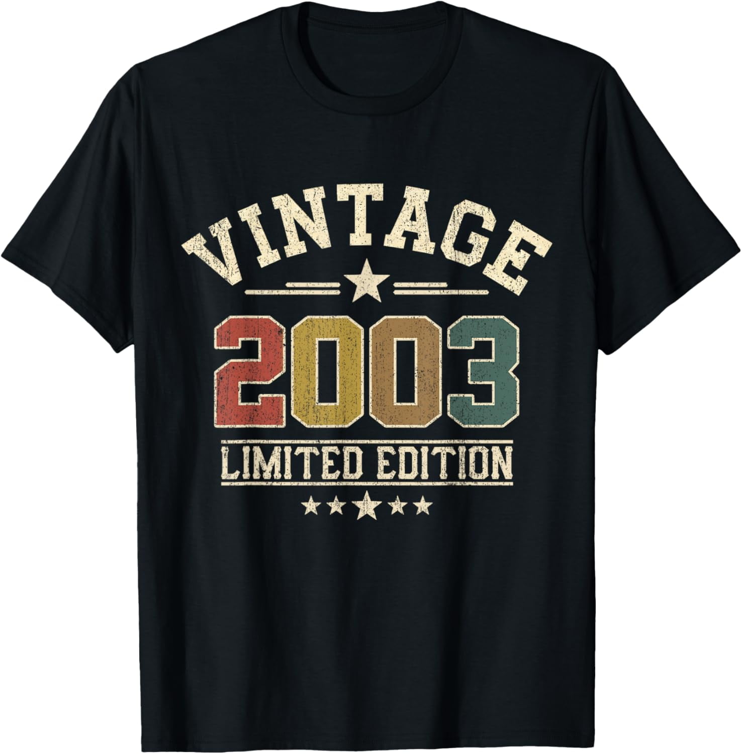 22 Year Old Gifts Vintage 2003 Limited Edition 22th Birthday T-Shirt ...