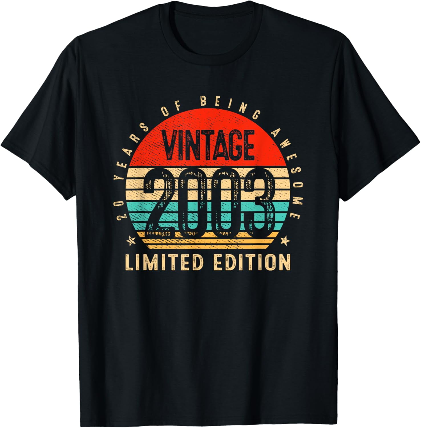 22 Year Old Gifts Vintage 2003 Limited Edition 22th Birthday T-Shirt ...